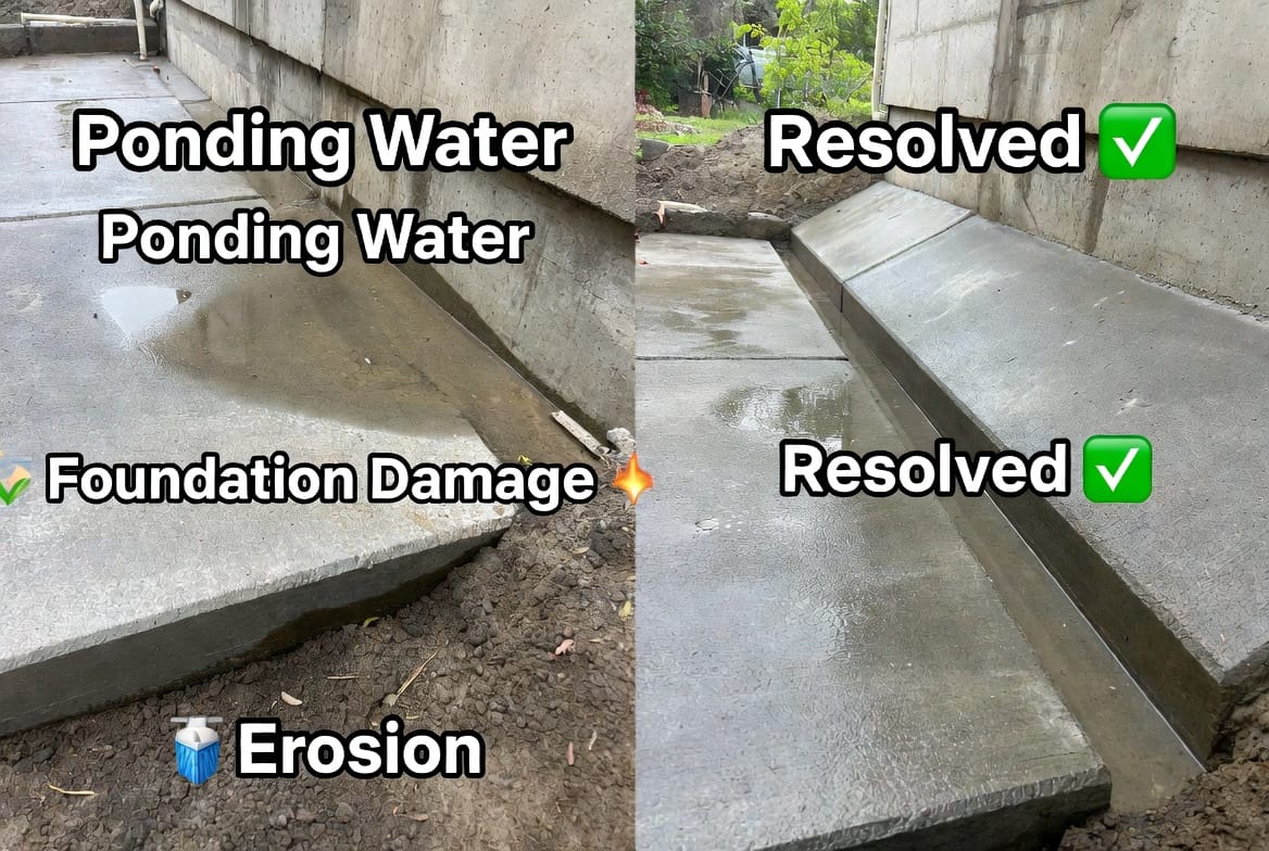 The Concrete Drainage Swale: Shaping Concrete to Direct Water