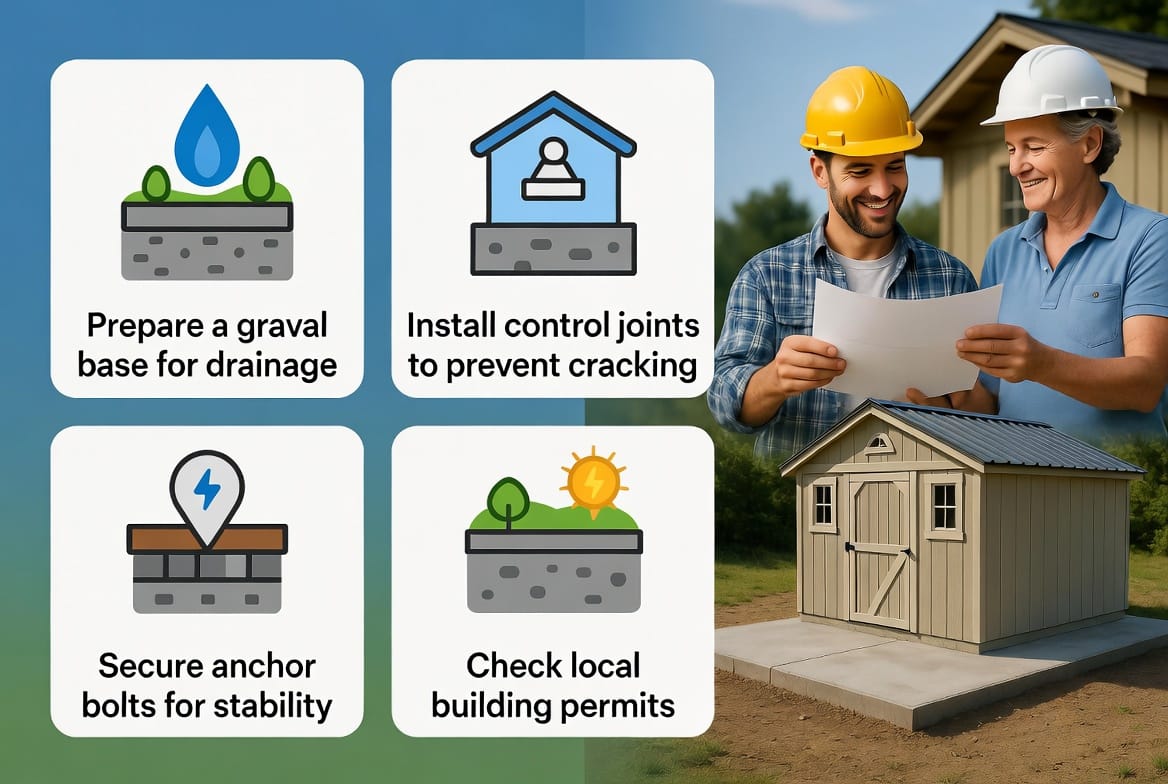 The Concrete Storage Shed Slab: Foundation Requirements for Outdoor ...