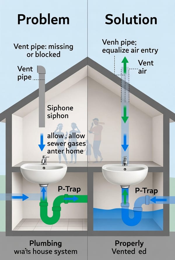 The Plumbing Vent Pipe: Why Your Drains Need Air to Flow Properly