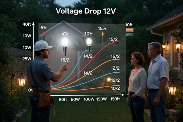 The Low-Voltage Landscape Wire: Sizing for Distance and Wattage